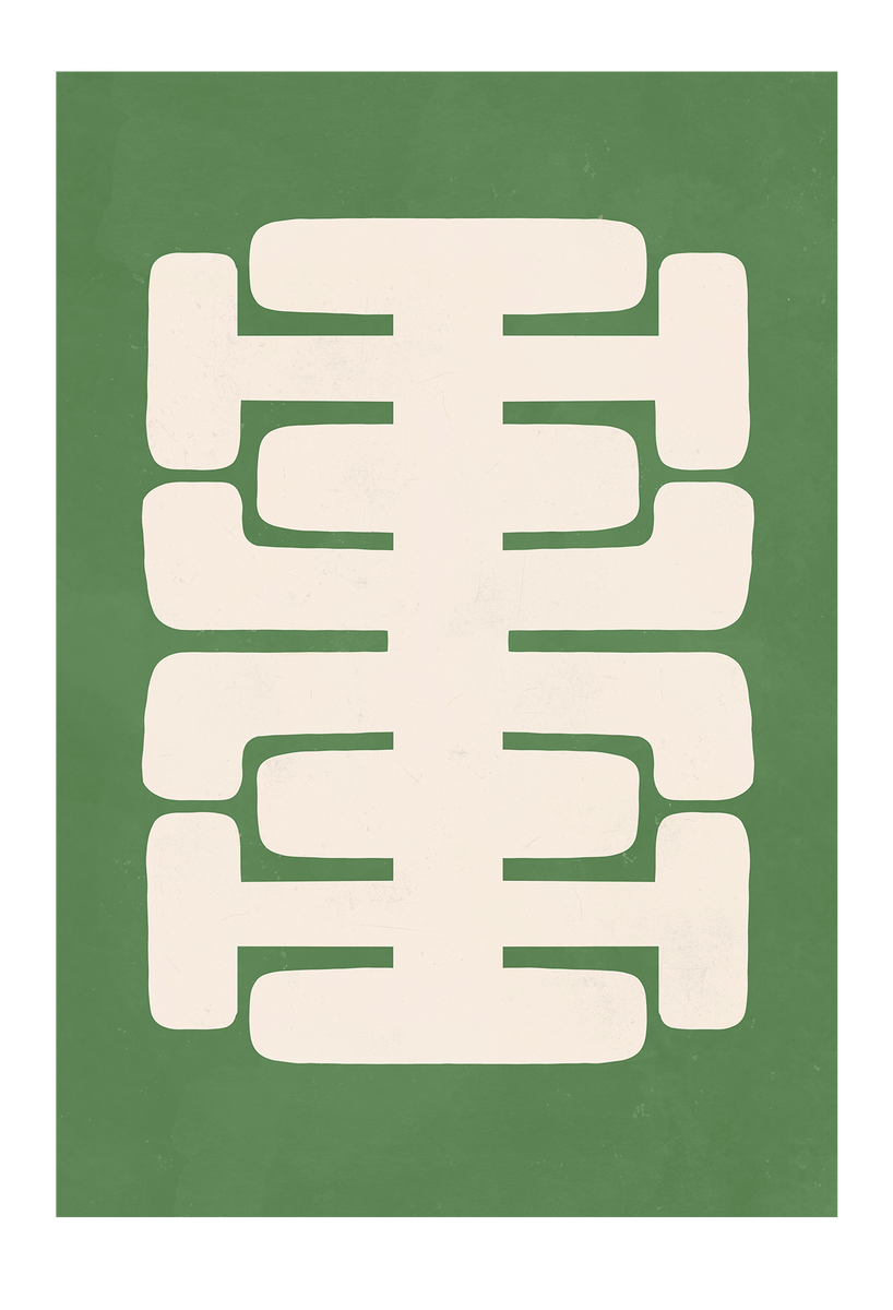 Azteca Collage Prints Poster Ink